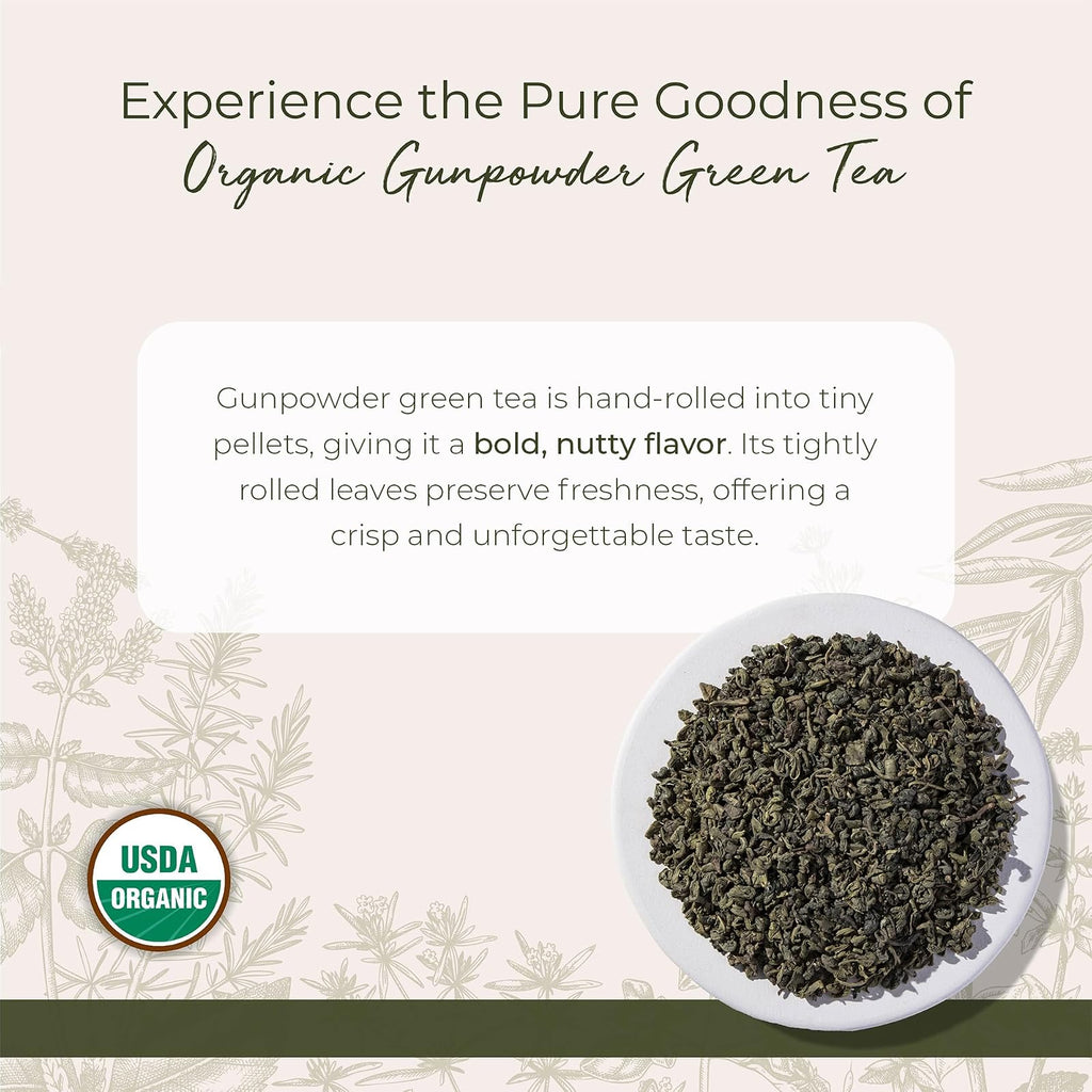 high-quality gunpowder green tea