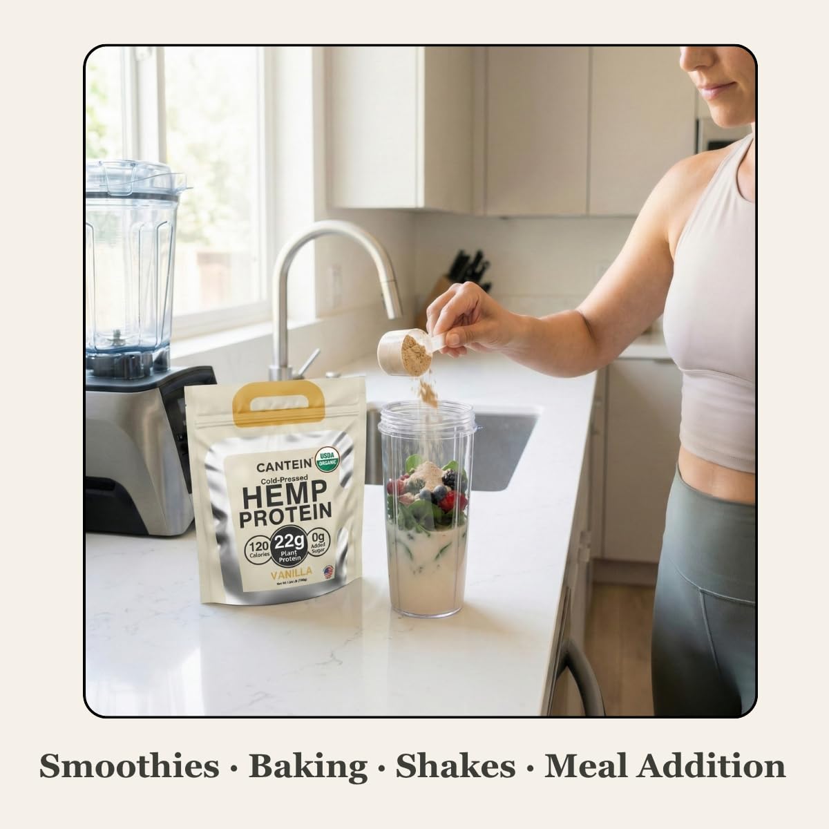 High-quality hemp protein for athletes