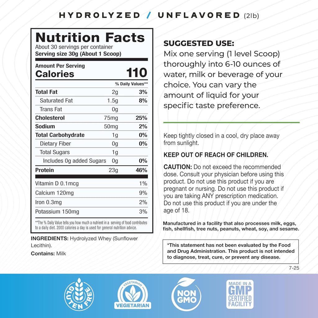 high-quality hydrolyzed whey protein