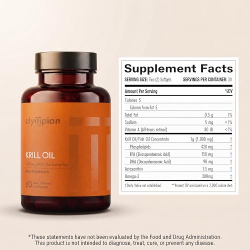 High-quality krill oil softgels