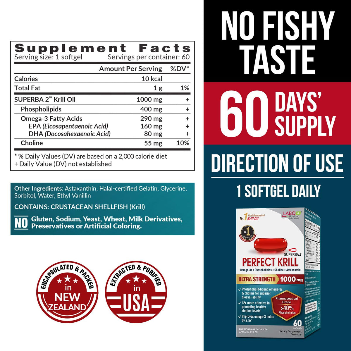 high-quality krill oil softgels