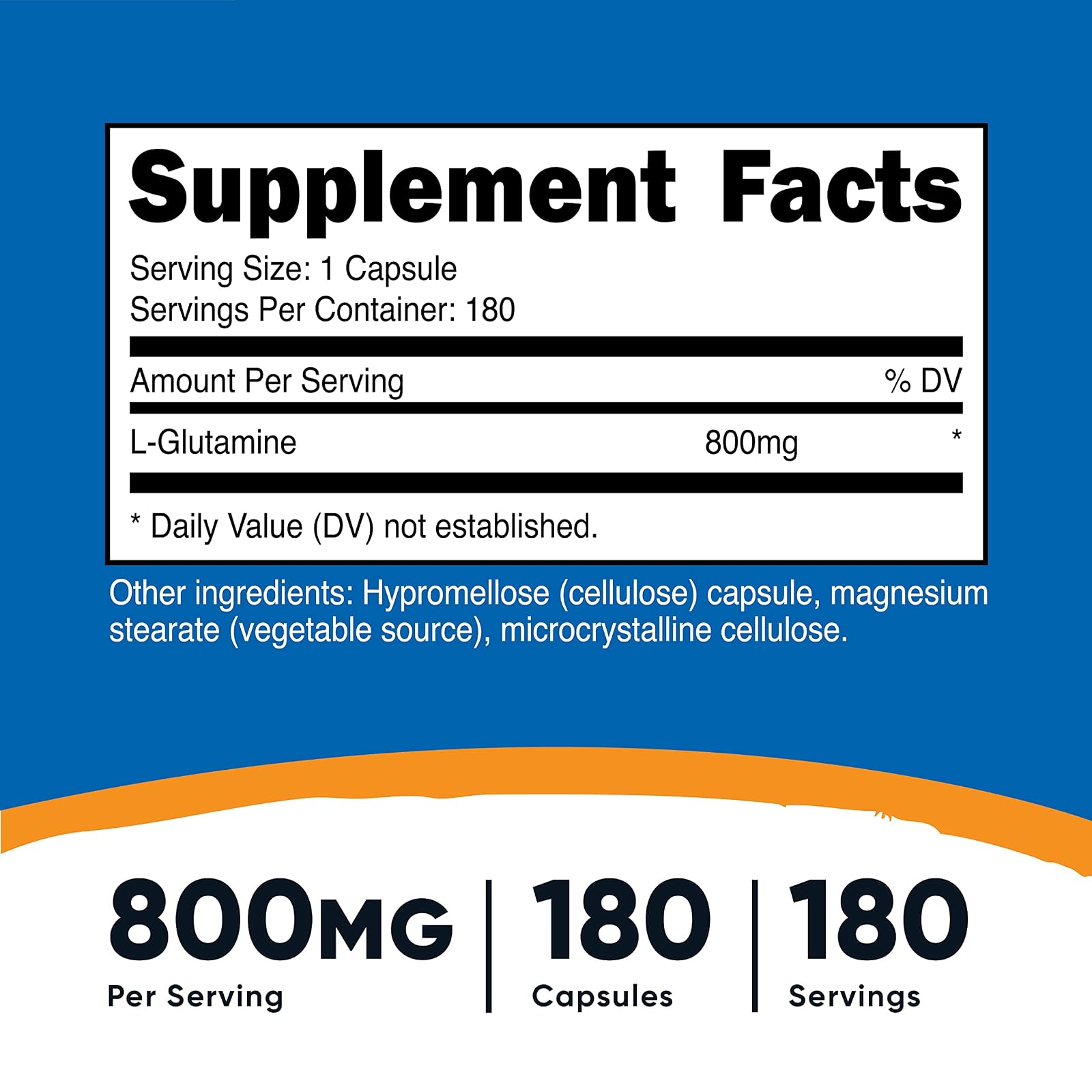 high-quality l-glutamine capsules