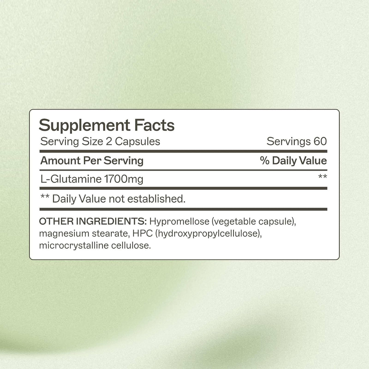 high-quality l-glutamine capsules