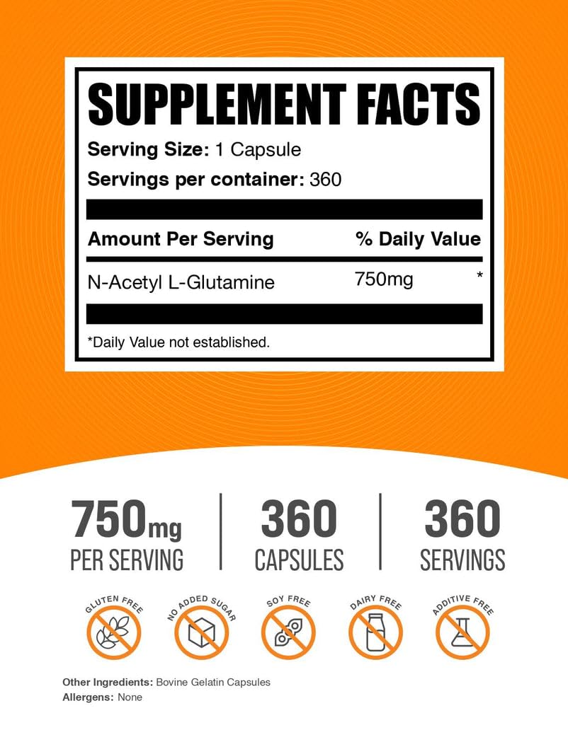 high-quality l-glutamine capsules