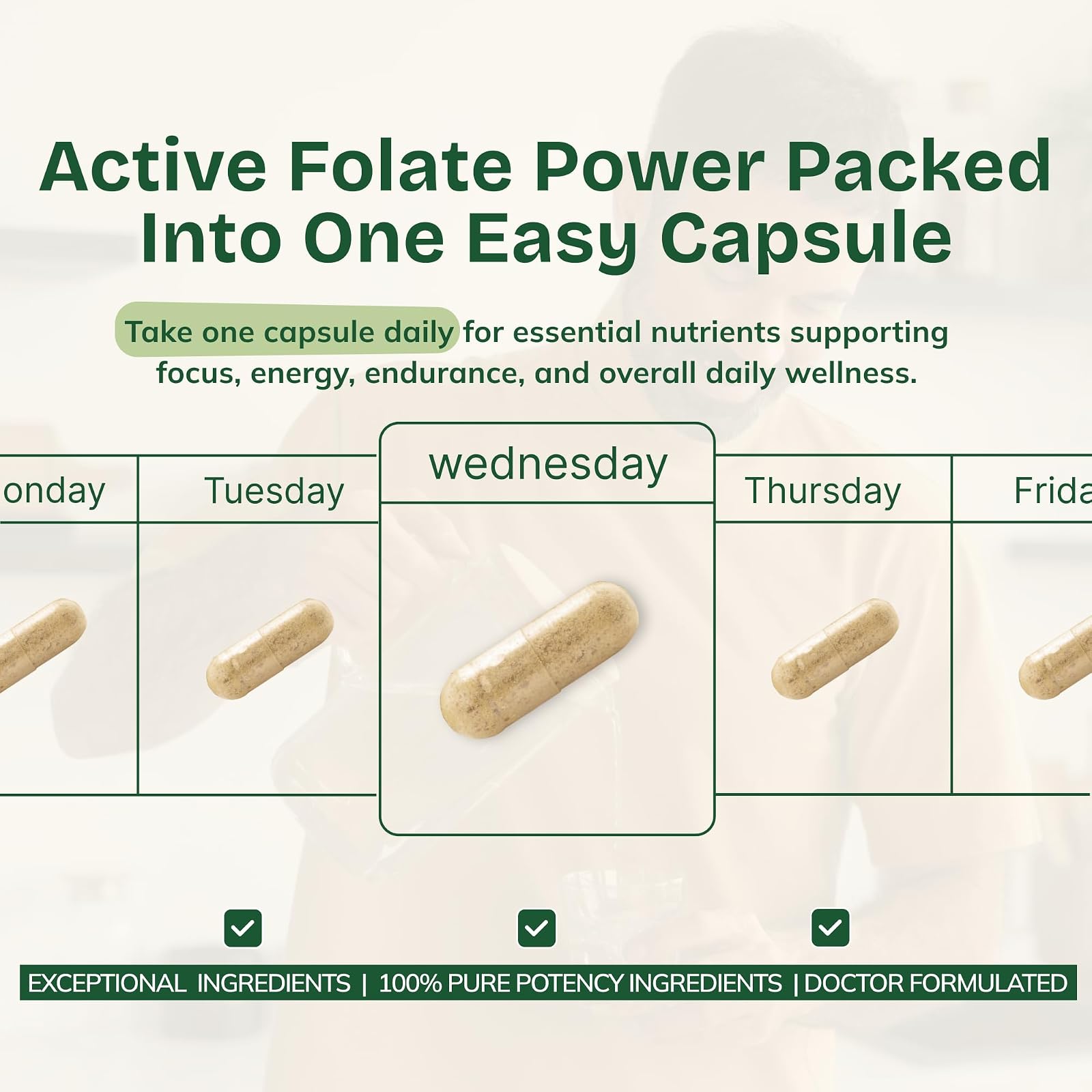 High-quality L-Methylfolate for wellness