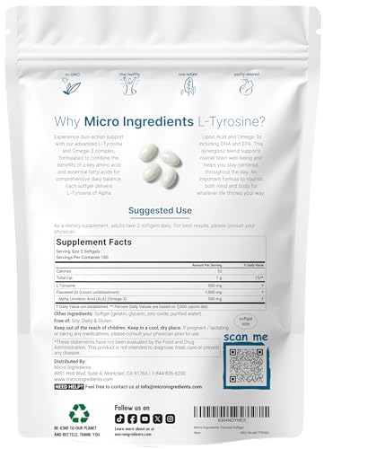 high-quality l-tyrosine supplement capsules