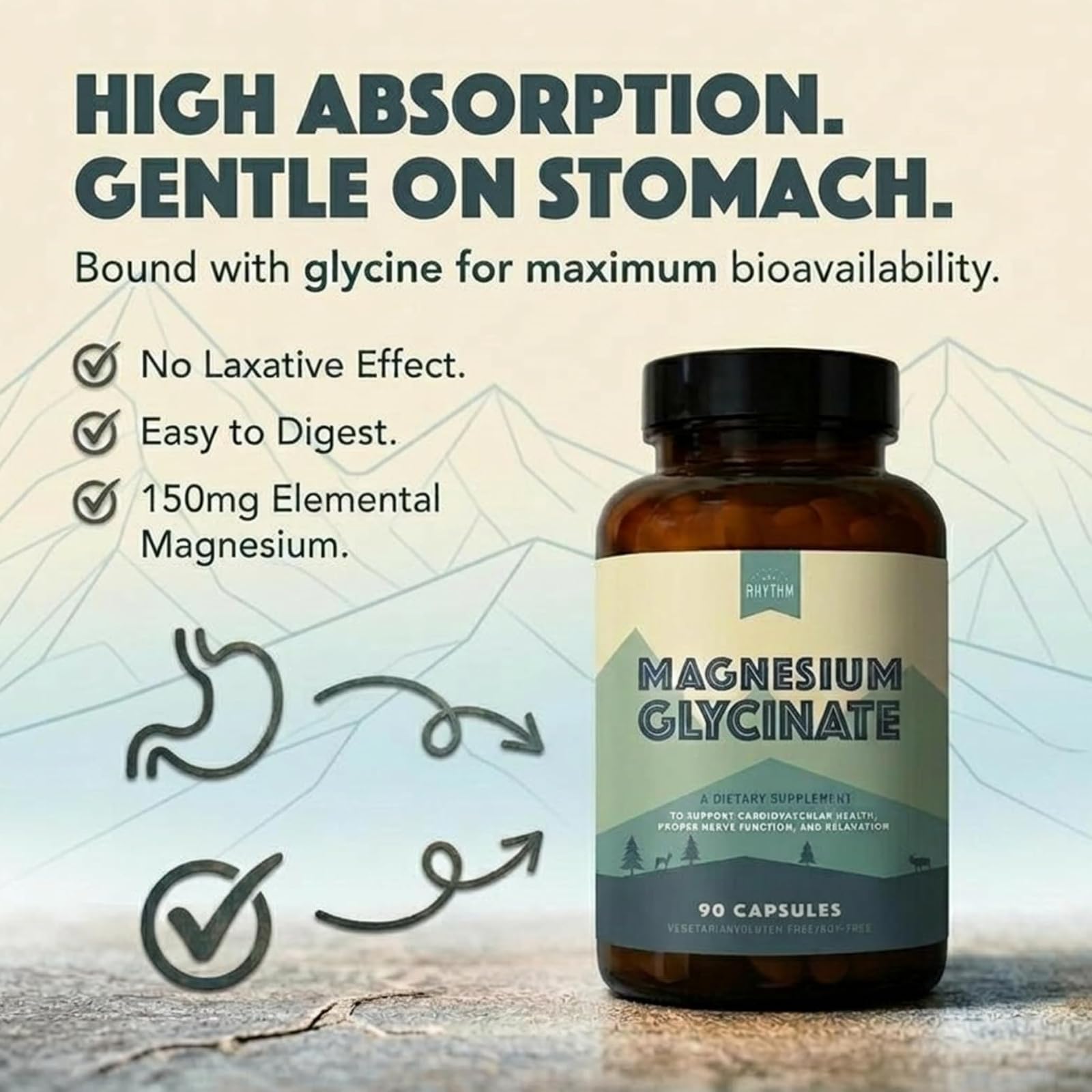 High-quality magnesium bisglycinate supplement