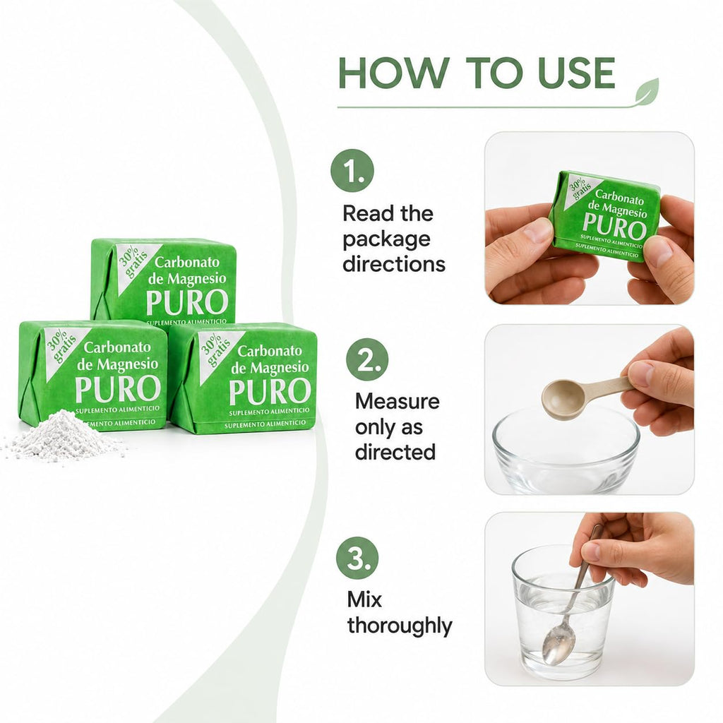High-quality magnesium carbonate 3-pack