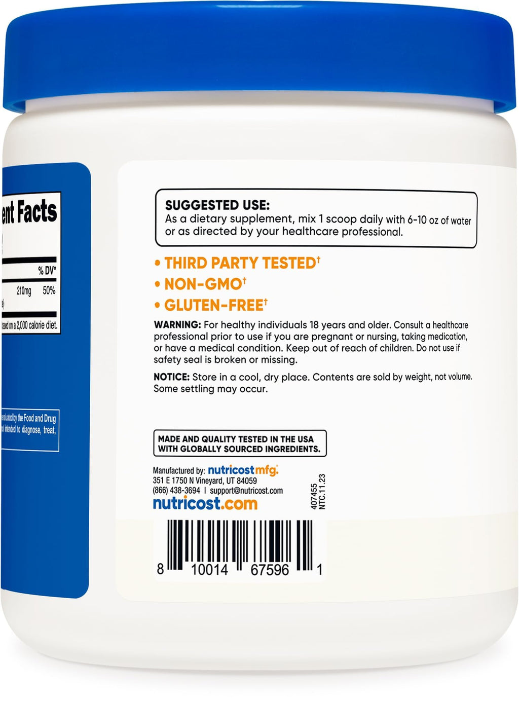 high-quality magnesium glycinate for energy support