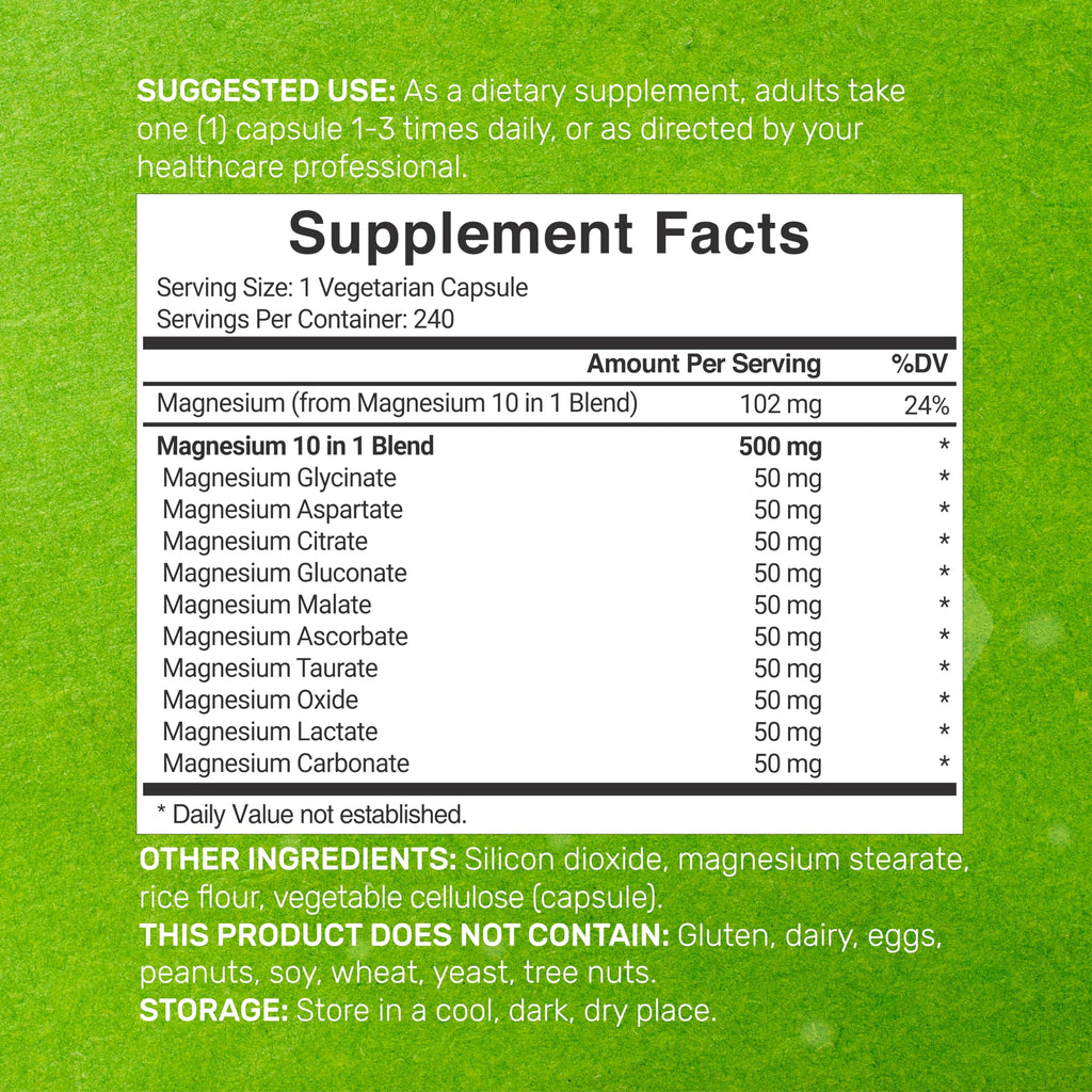 high-quality magnesium glycinate formula