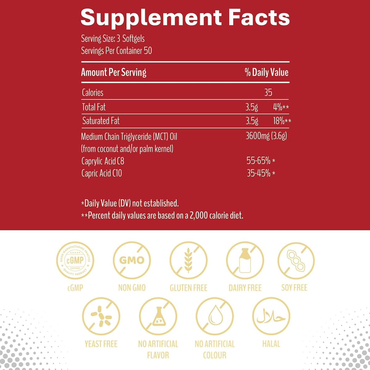 High-quality MCT oil supplement