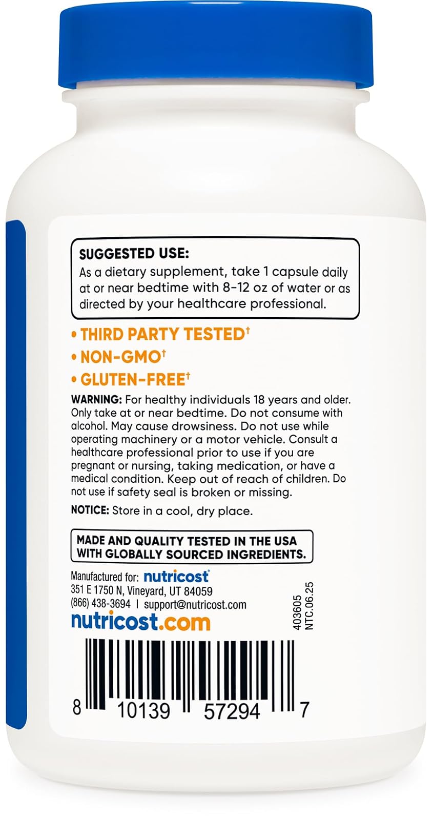 High-quality melatonin for sleep aid