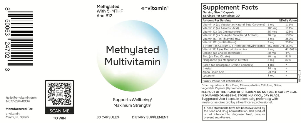 high-quality methylated multivitamins