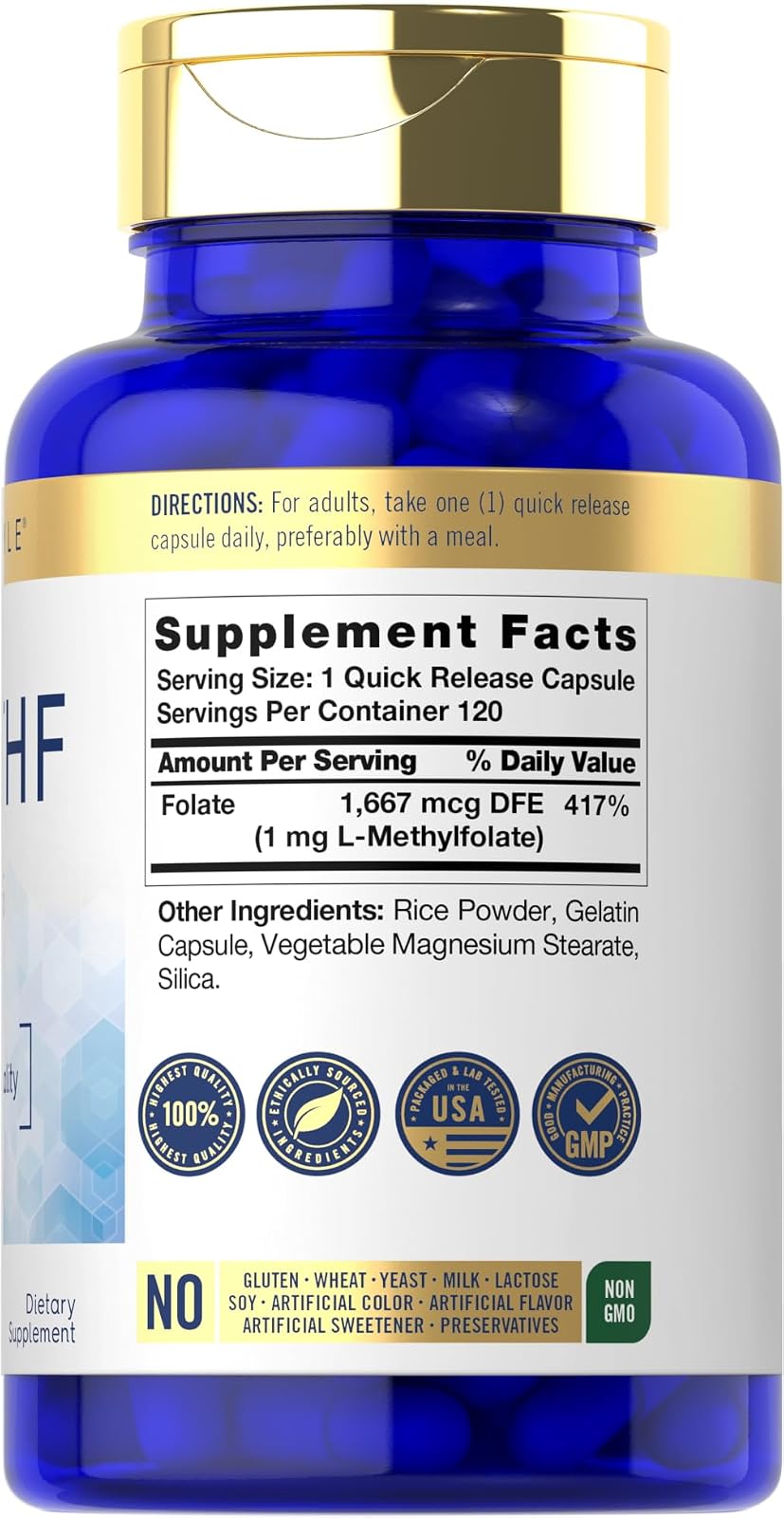 High-quality methylfolate for energy