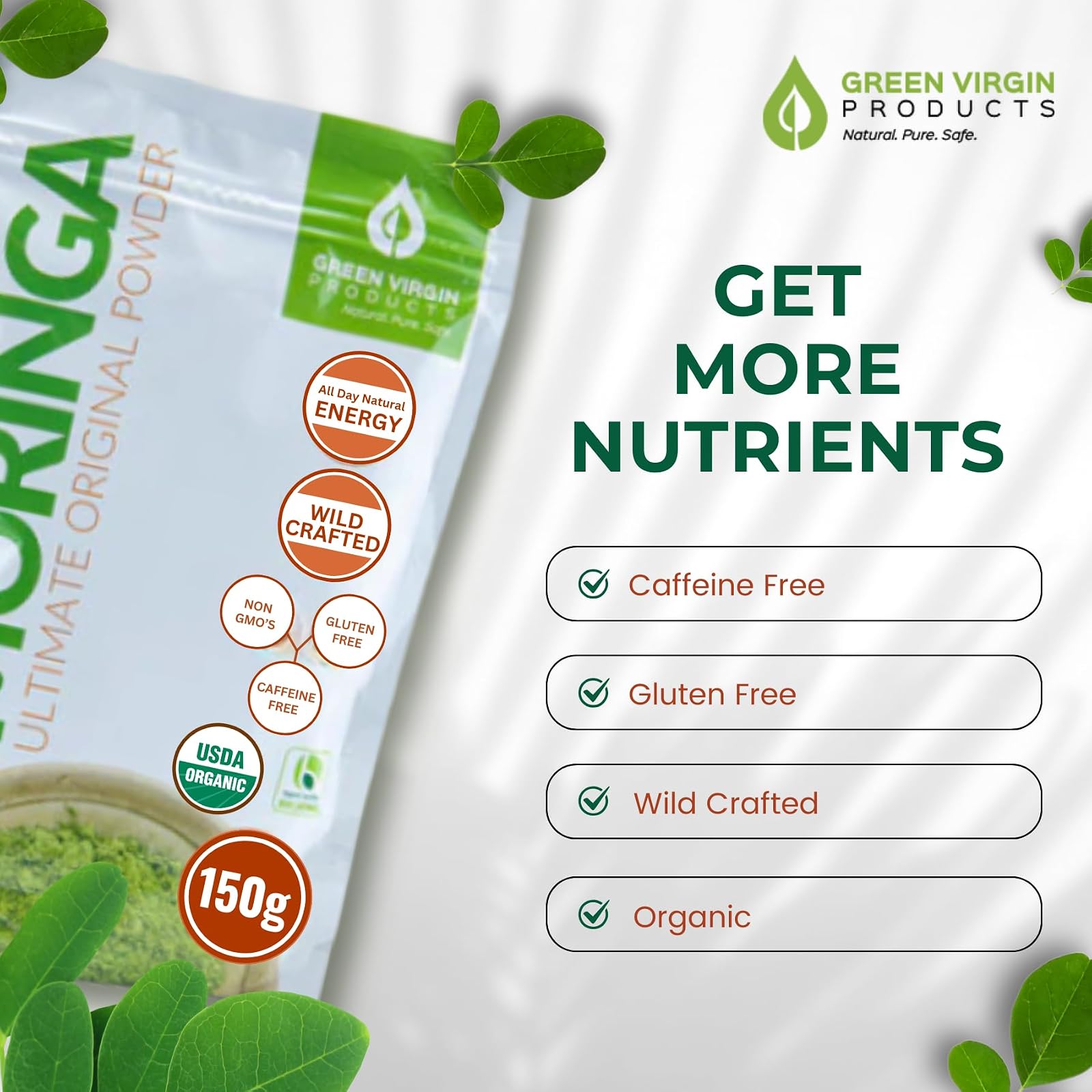 high-quality moringa powder for baking