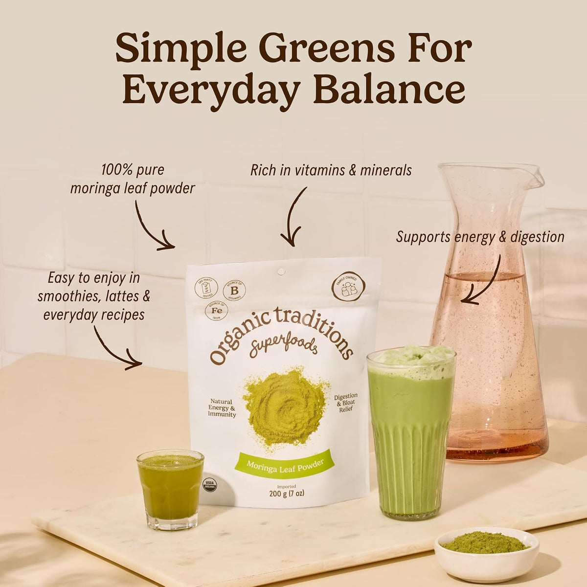 high-quality moringa powder for baking