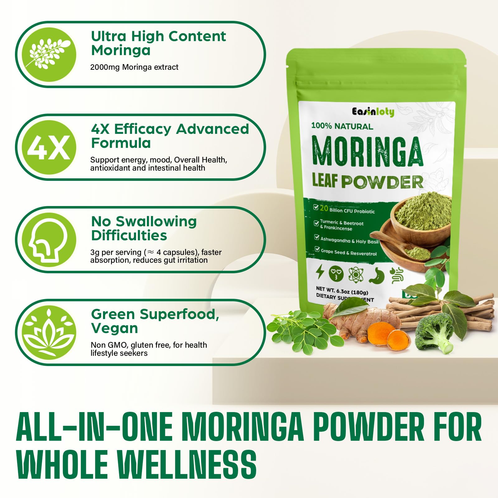 high-quality moringa powder supplement