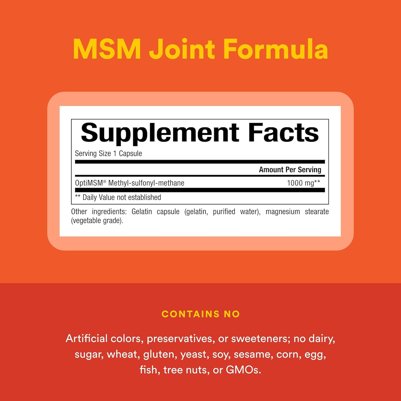 high-quality msm supplement capsules