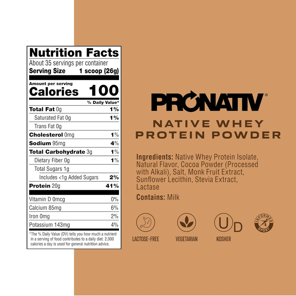 High-quality native whey protein supplement