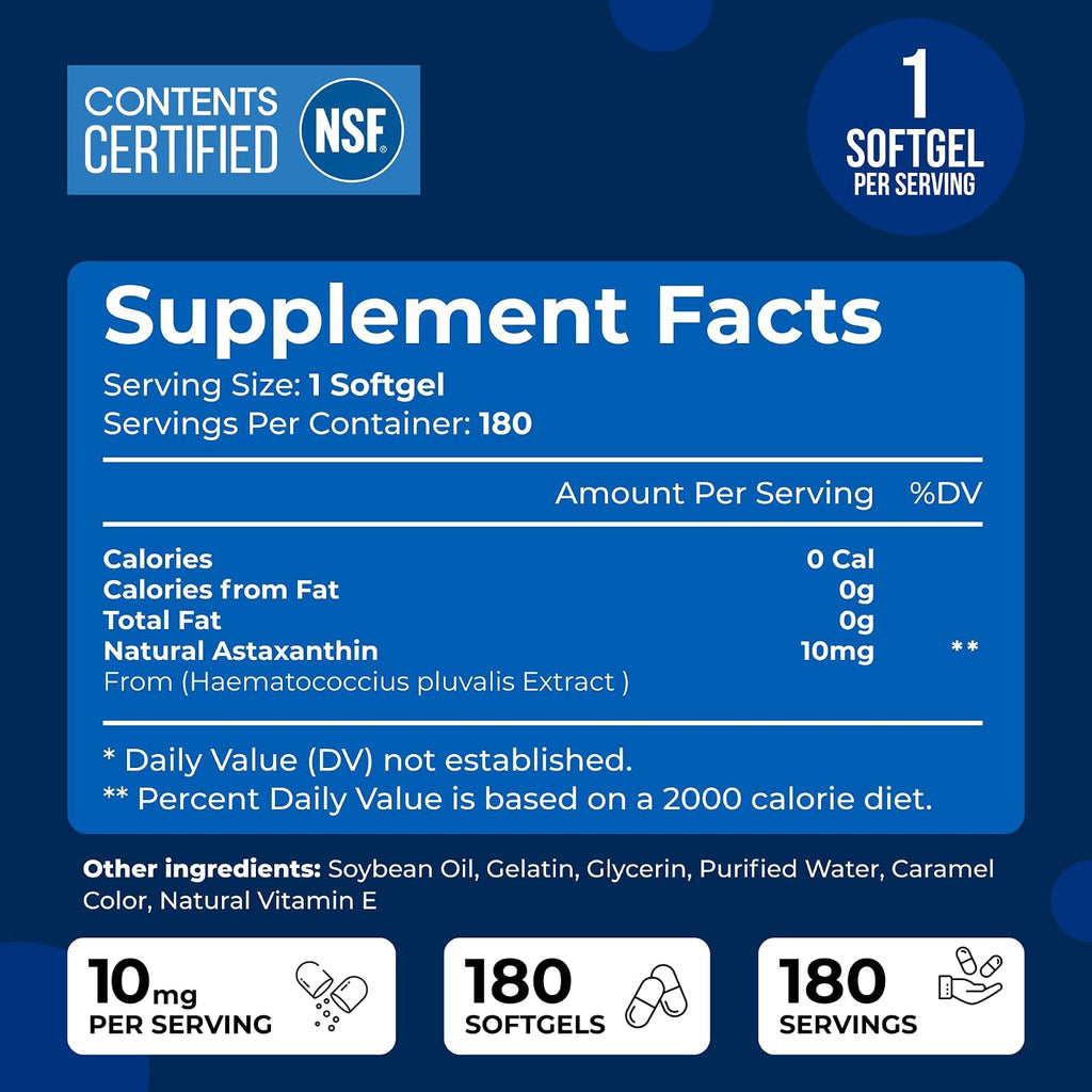 High-quality NSF Certified Astaxanthin supplement
