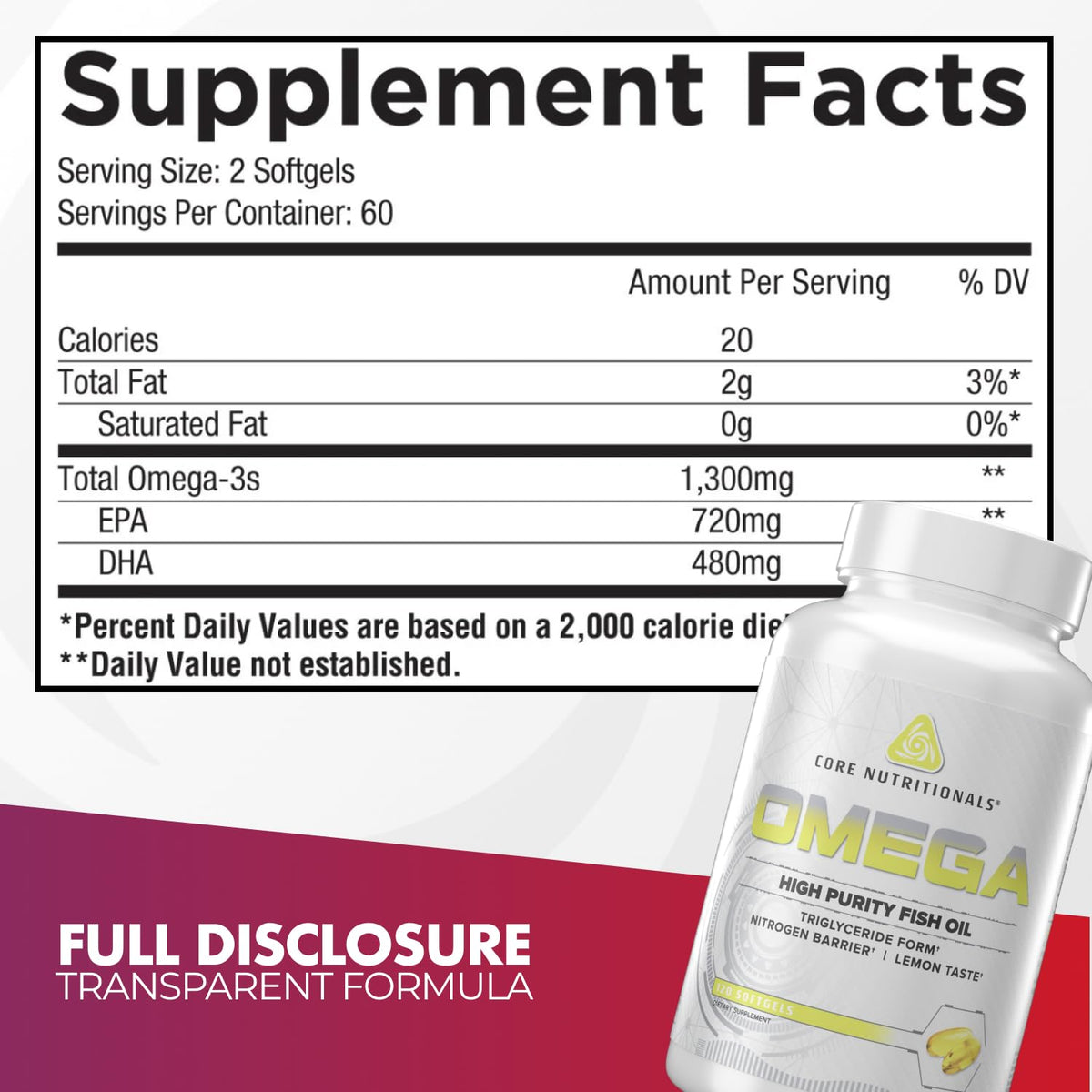 high-quality omega fish oil softgels