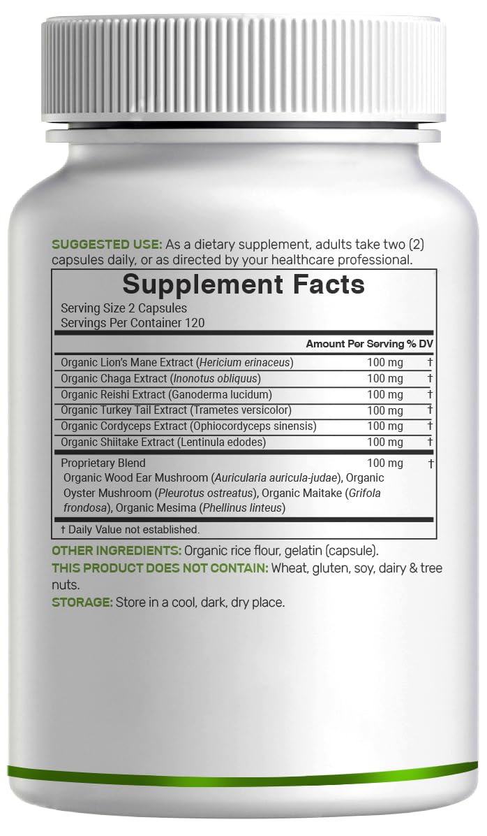 high-quality organic mushroom supplements