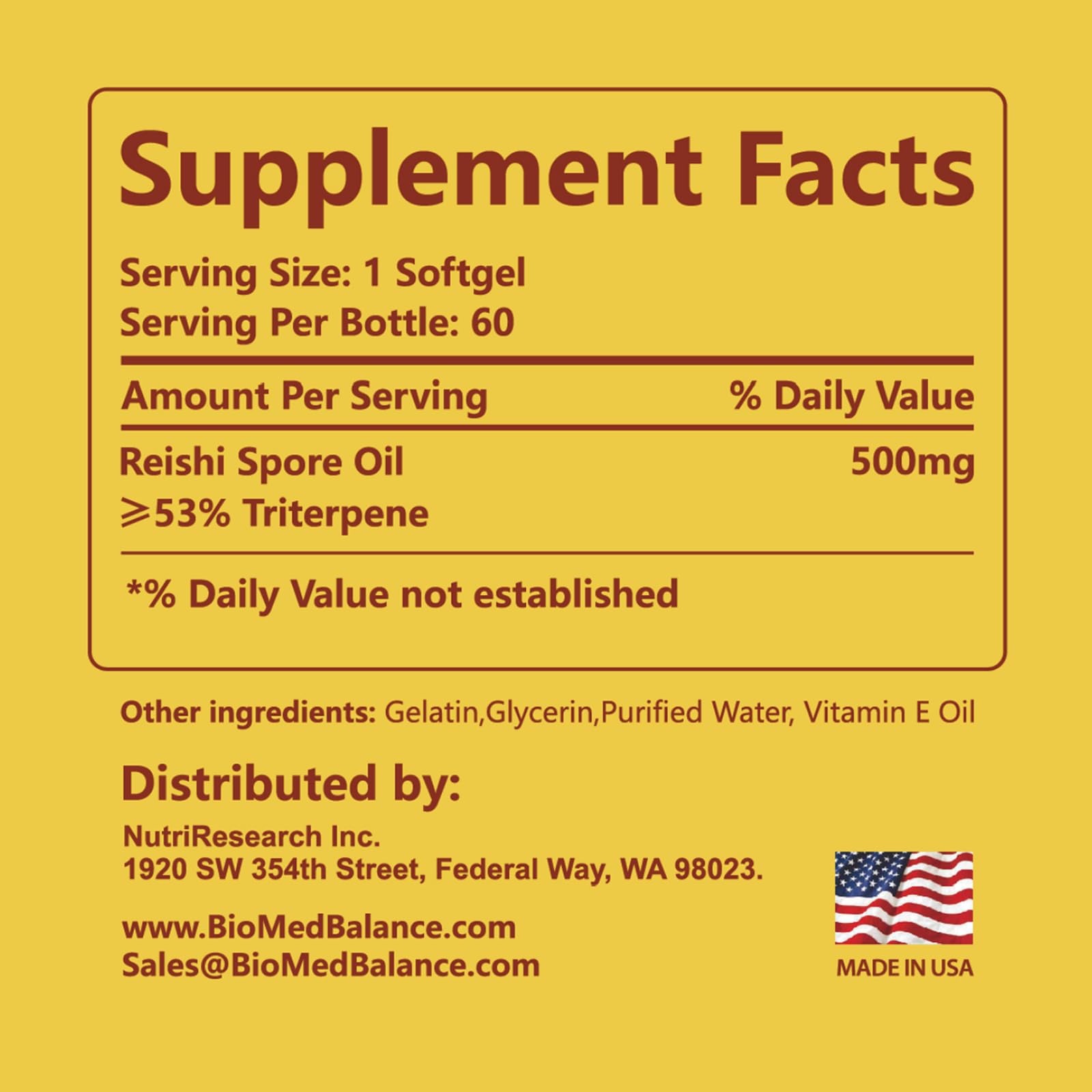 High-quality organic Reishi oil