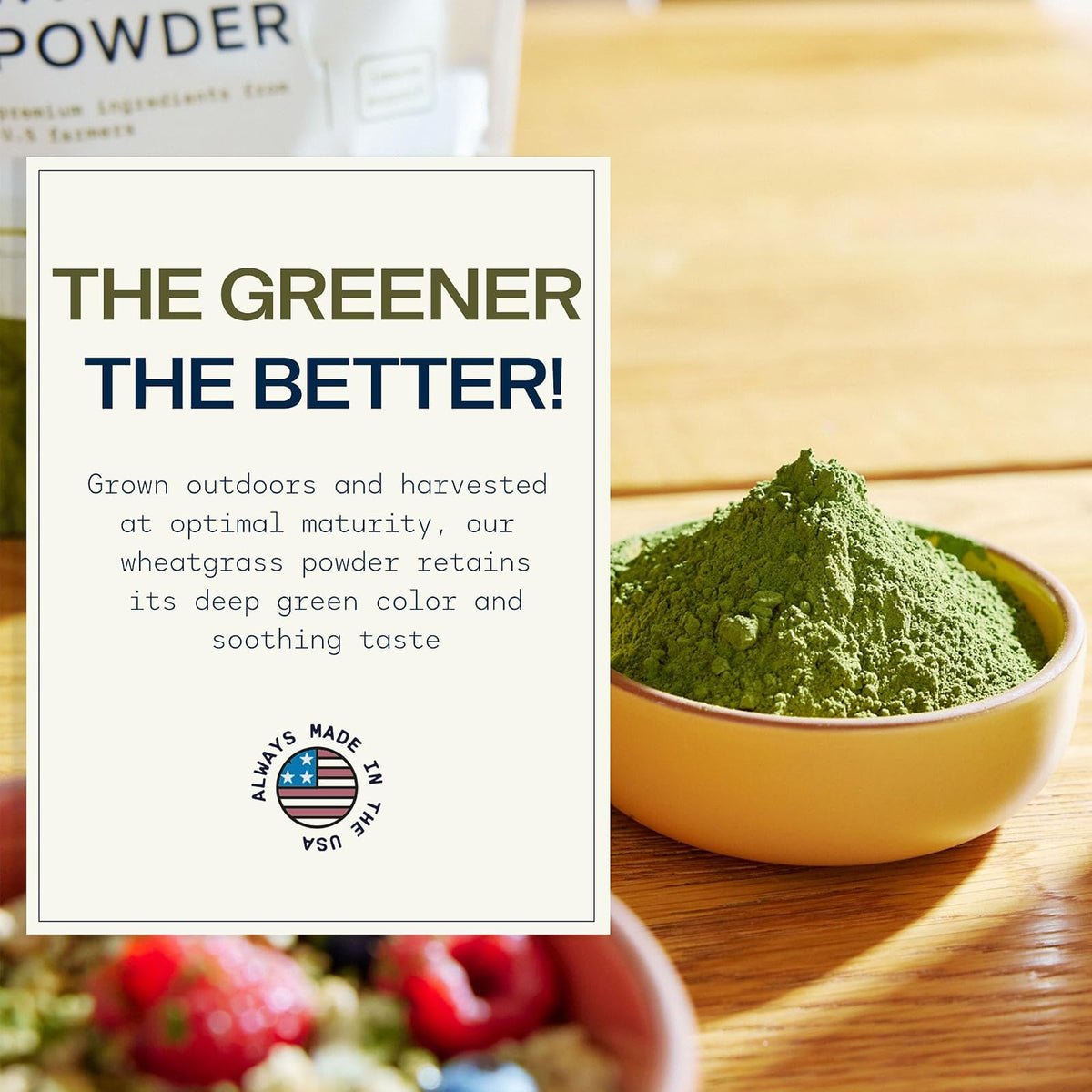 high-quality organic wheatgrass powder