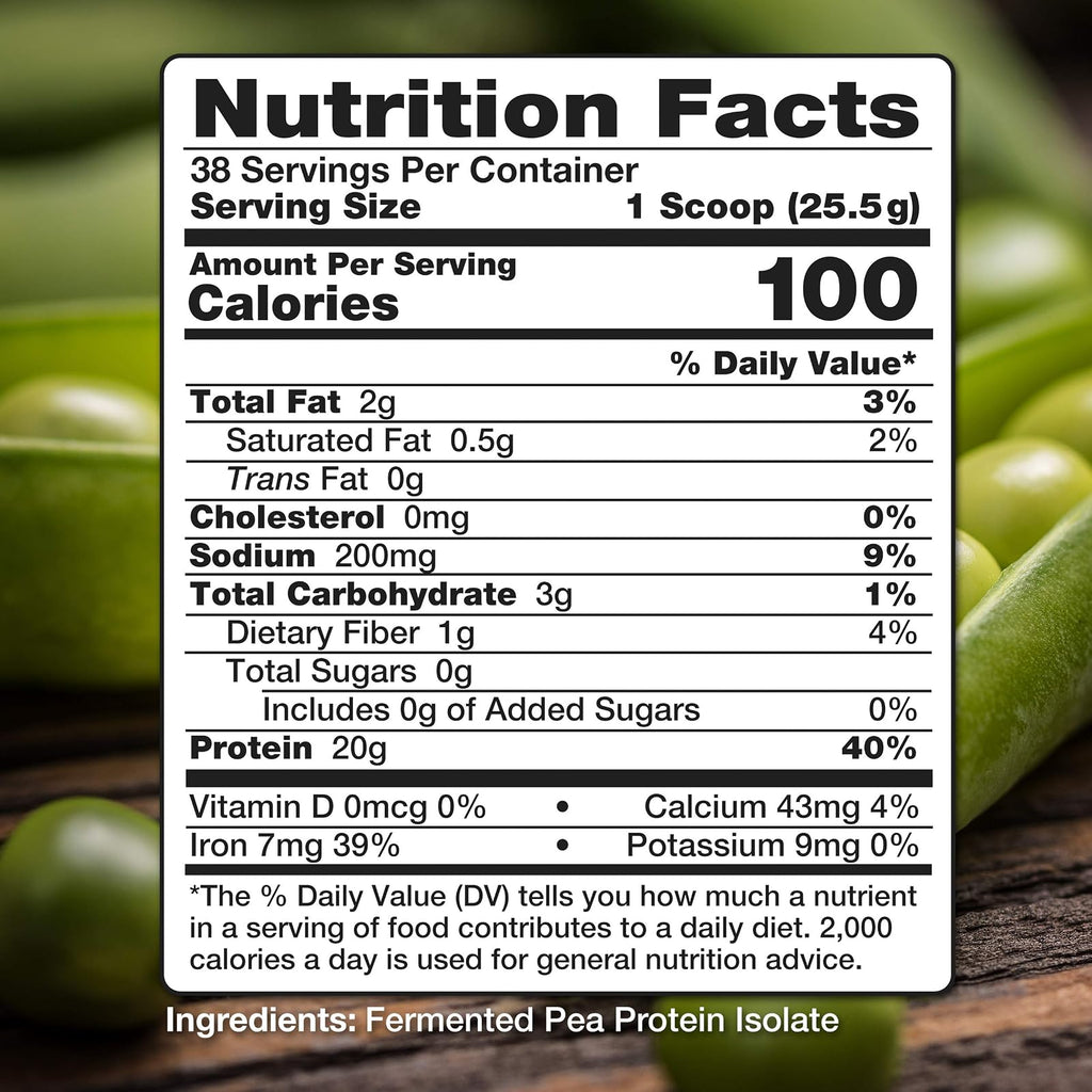 high quality pea protein nutrition
