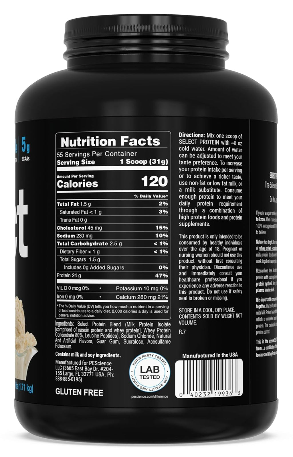 High-quality pea protein powder