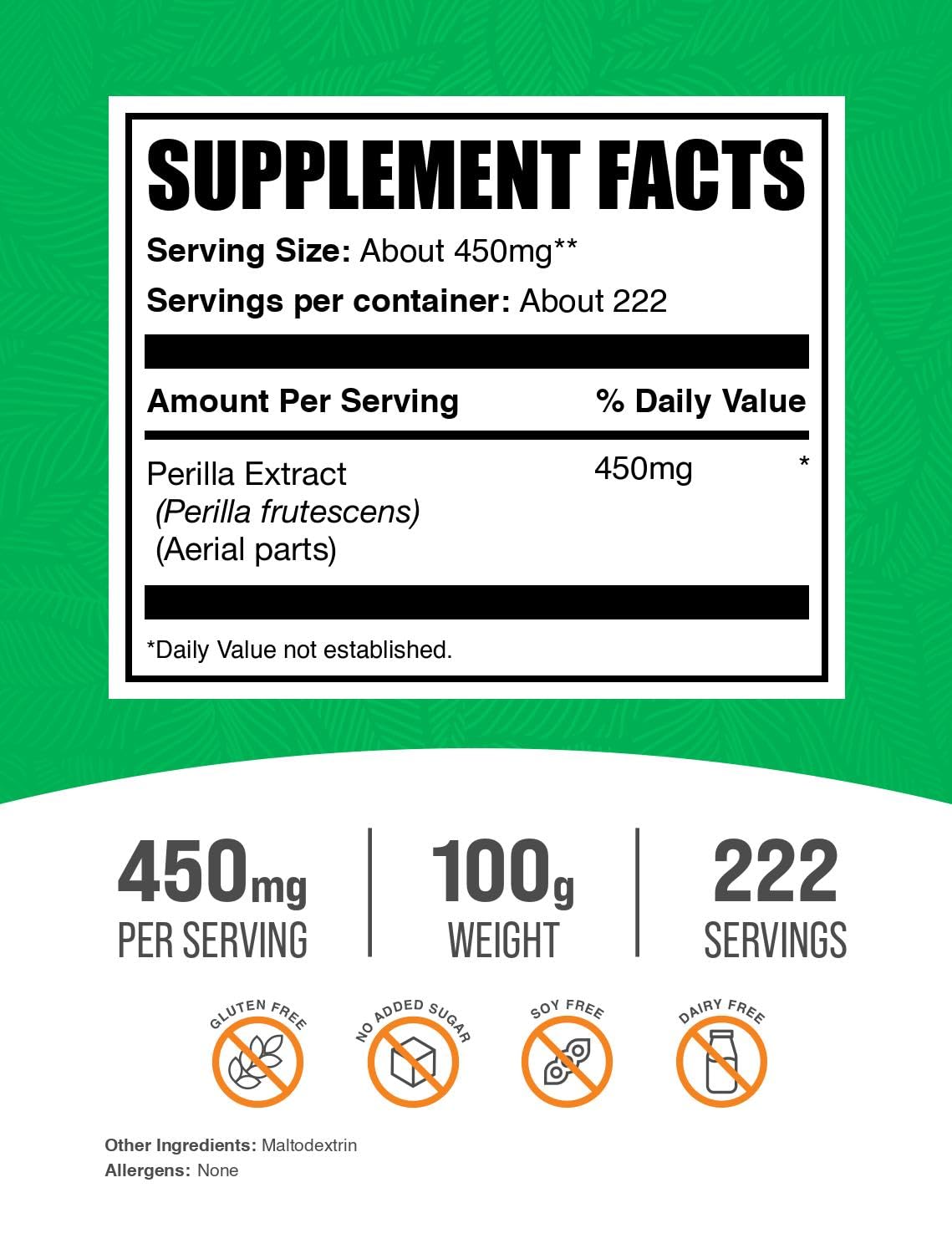 high quality perilla extract supplement