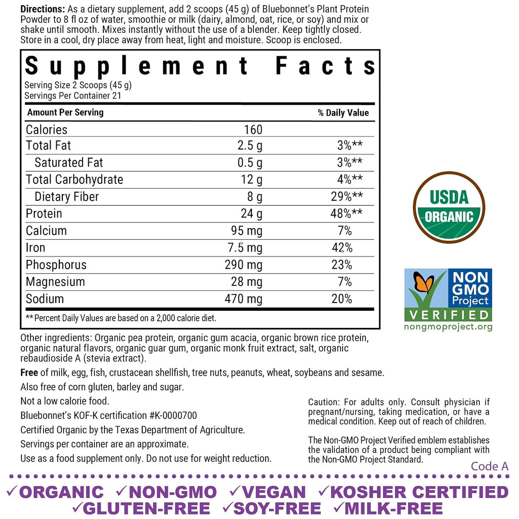 high-quality plant based protein powder