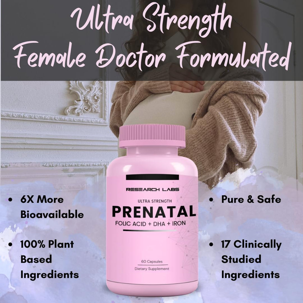 High-quality prenatal vitamins with DHA