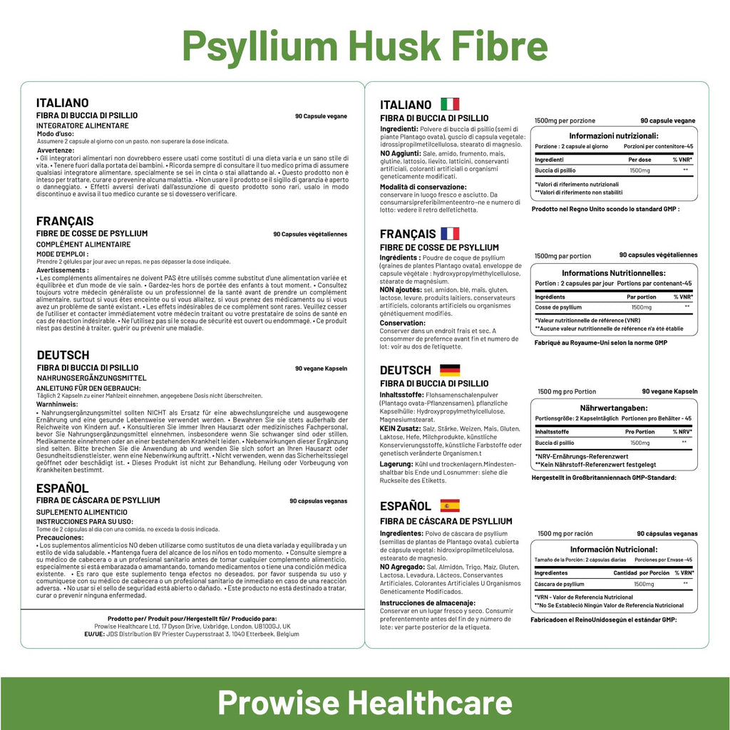 High-quality psyllium for gut wellness