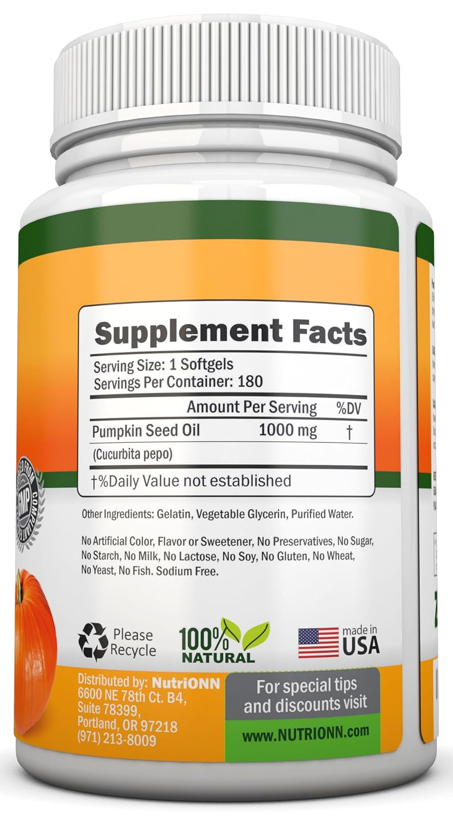 high quality pumpkin seed oil softgels