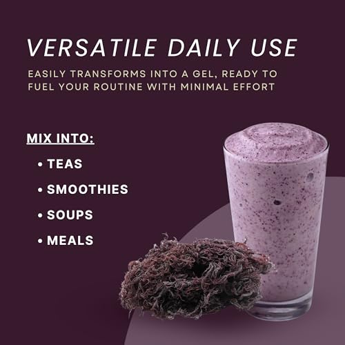 high-quality raw purple sea moss