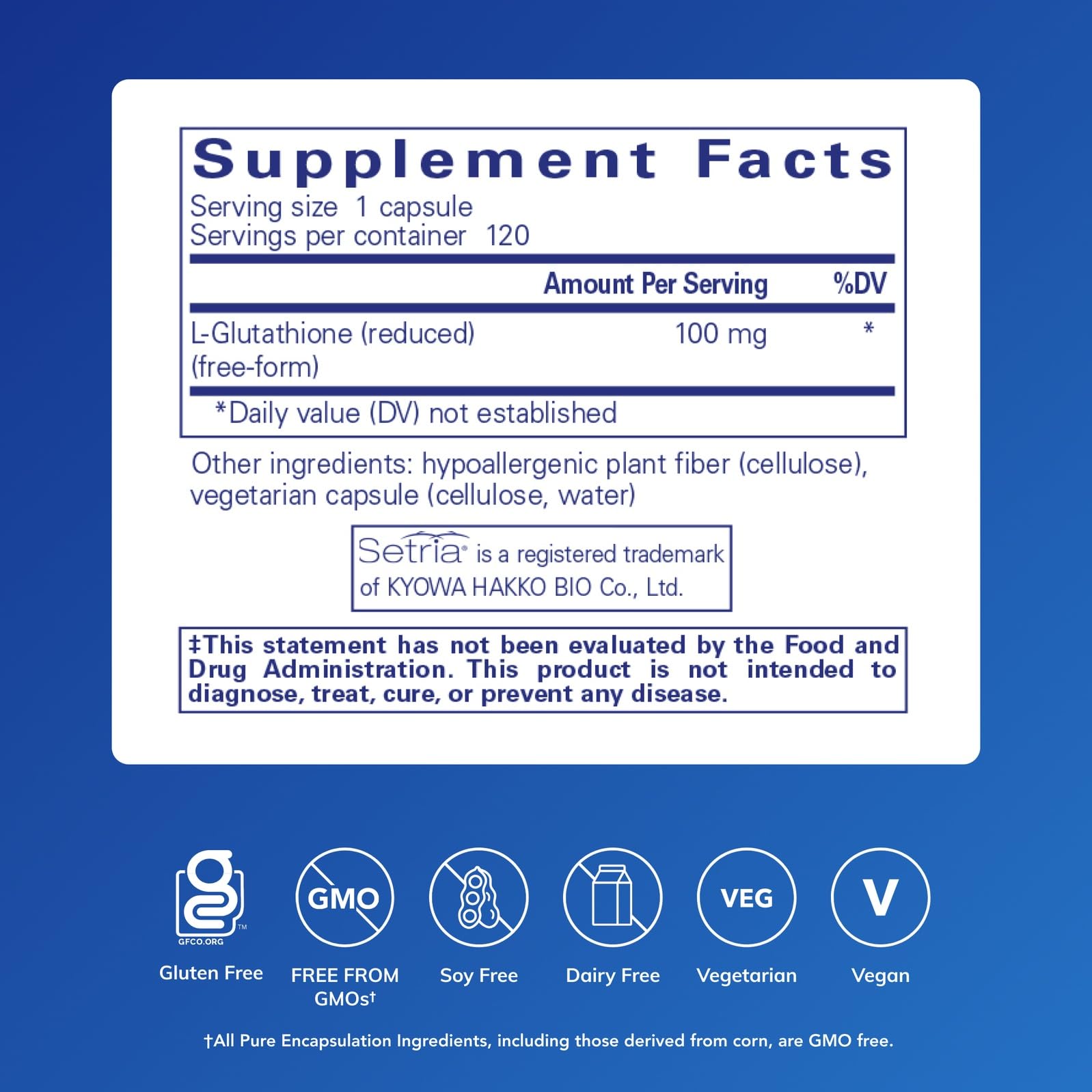 high-quality reduced glutathione supplement