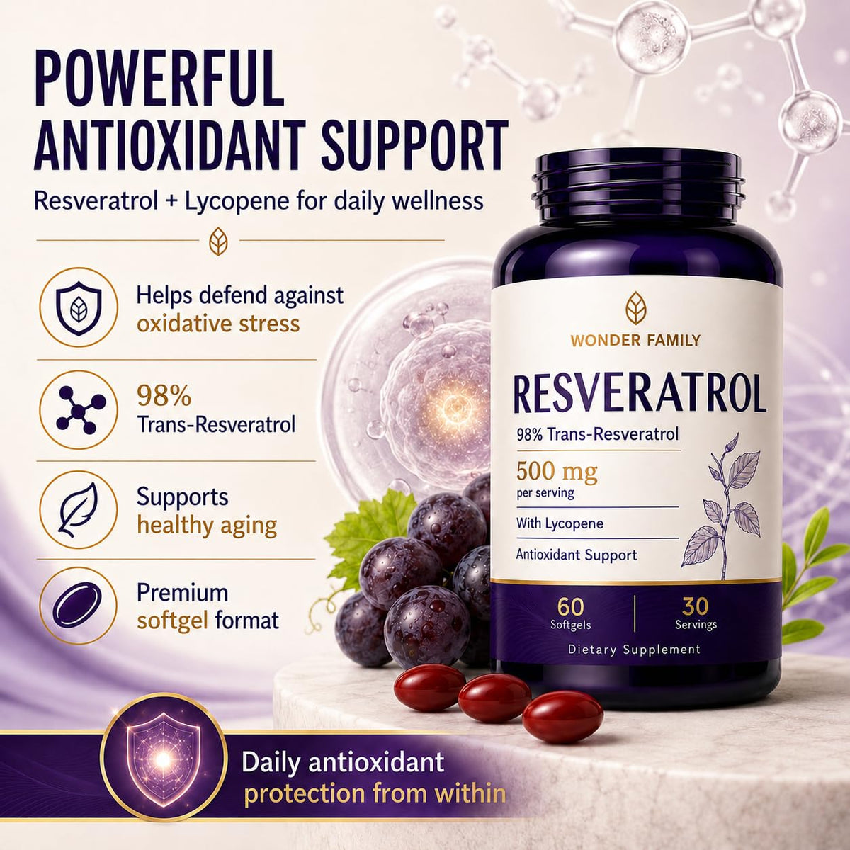 High-quality Resveratrol for daily use