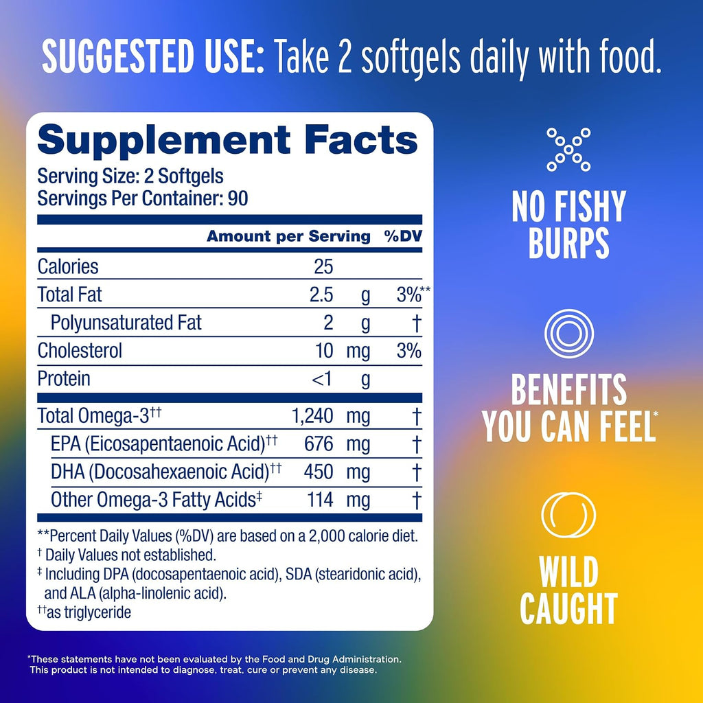 high-quality rTG fish oil softgels