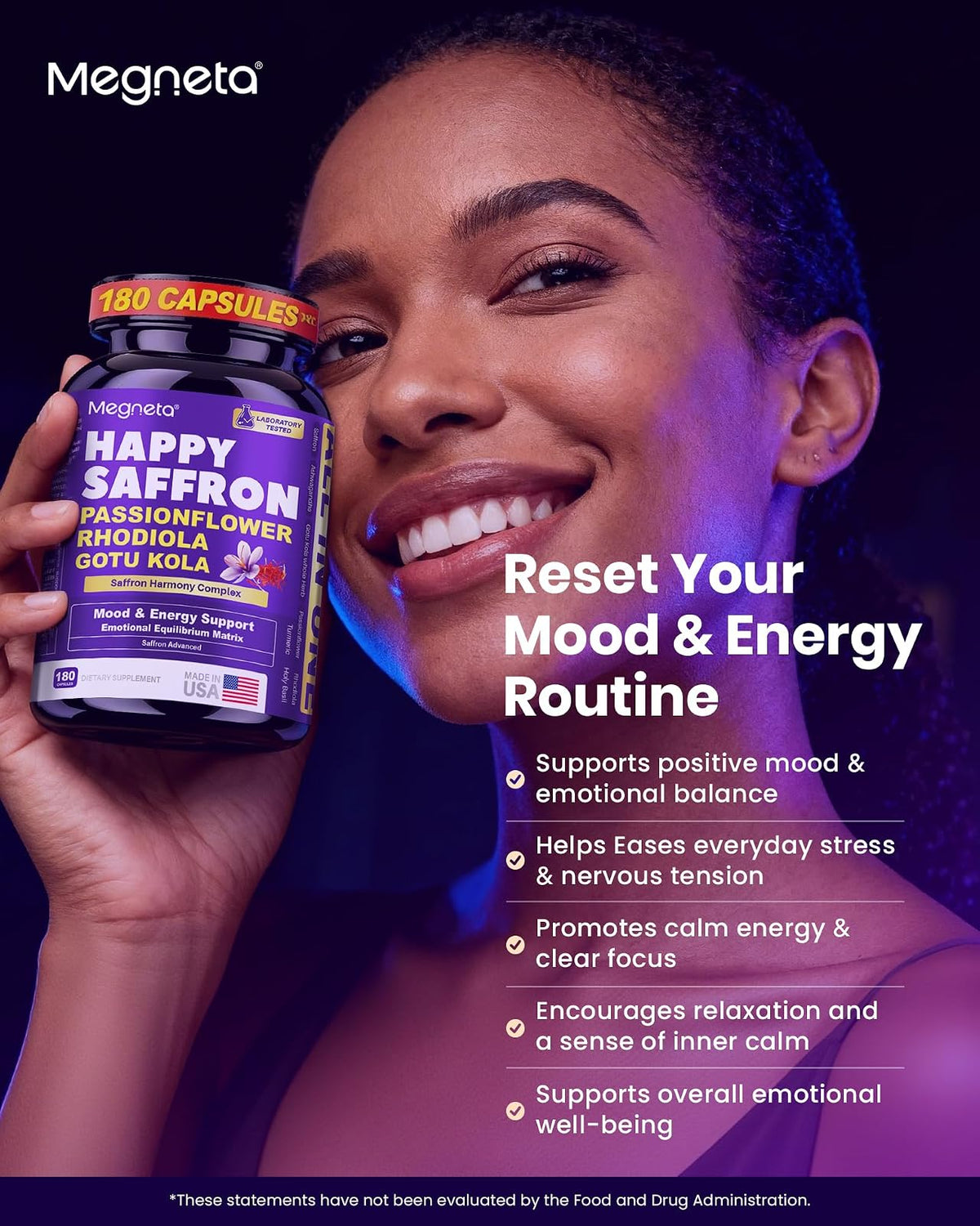 High-quality saffron for emotional balance