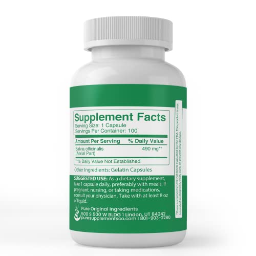 high quality sage capsules for health