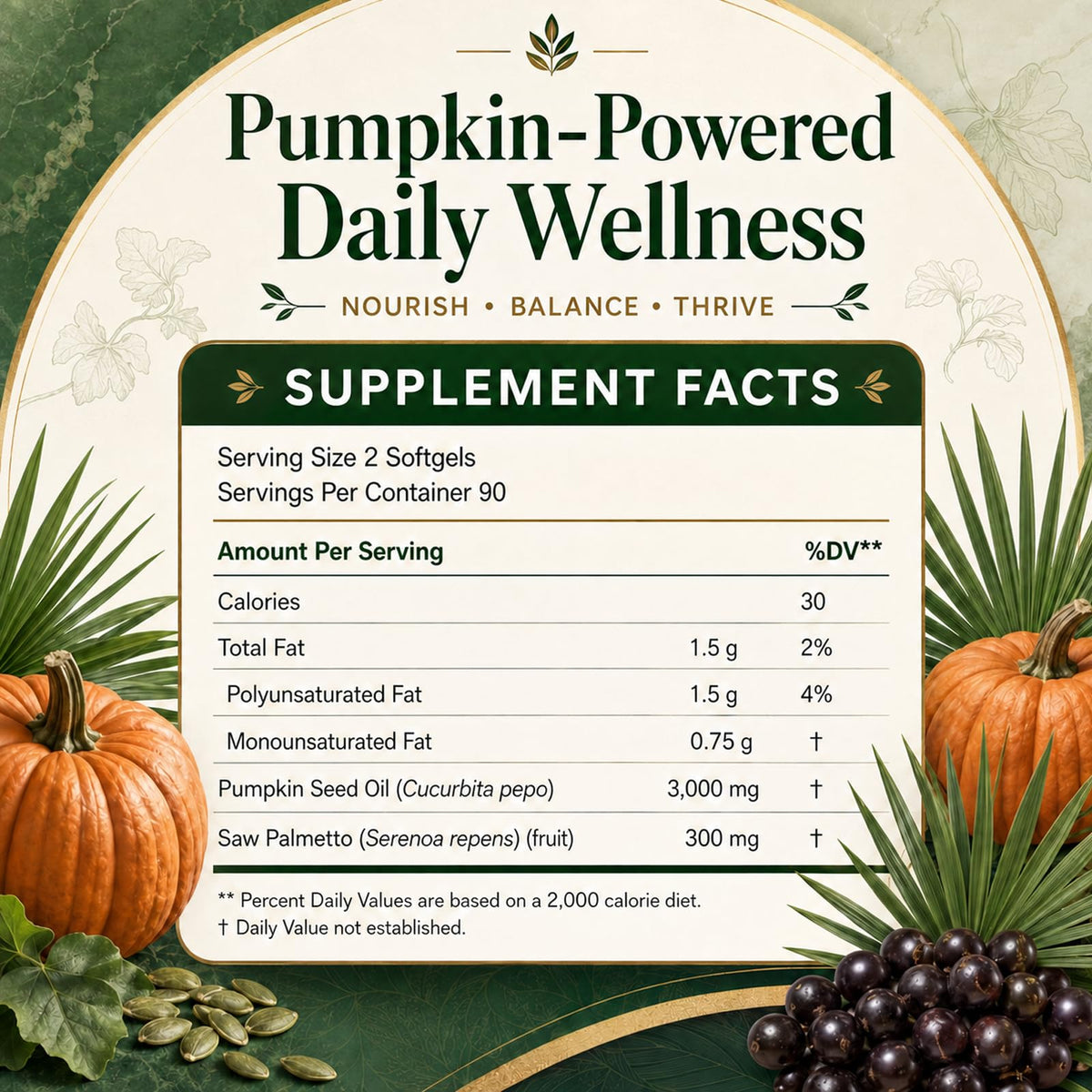 High-quality Saw Palmetto softgels