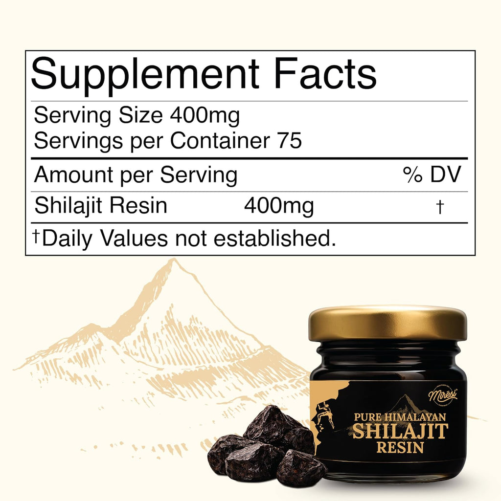 High-quality shilajit resin extract
