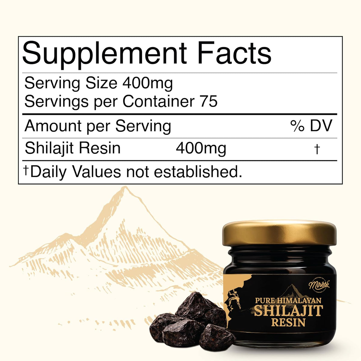 High-quality shilajit resin extract