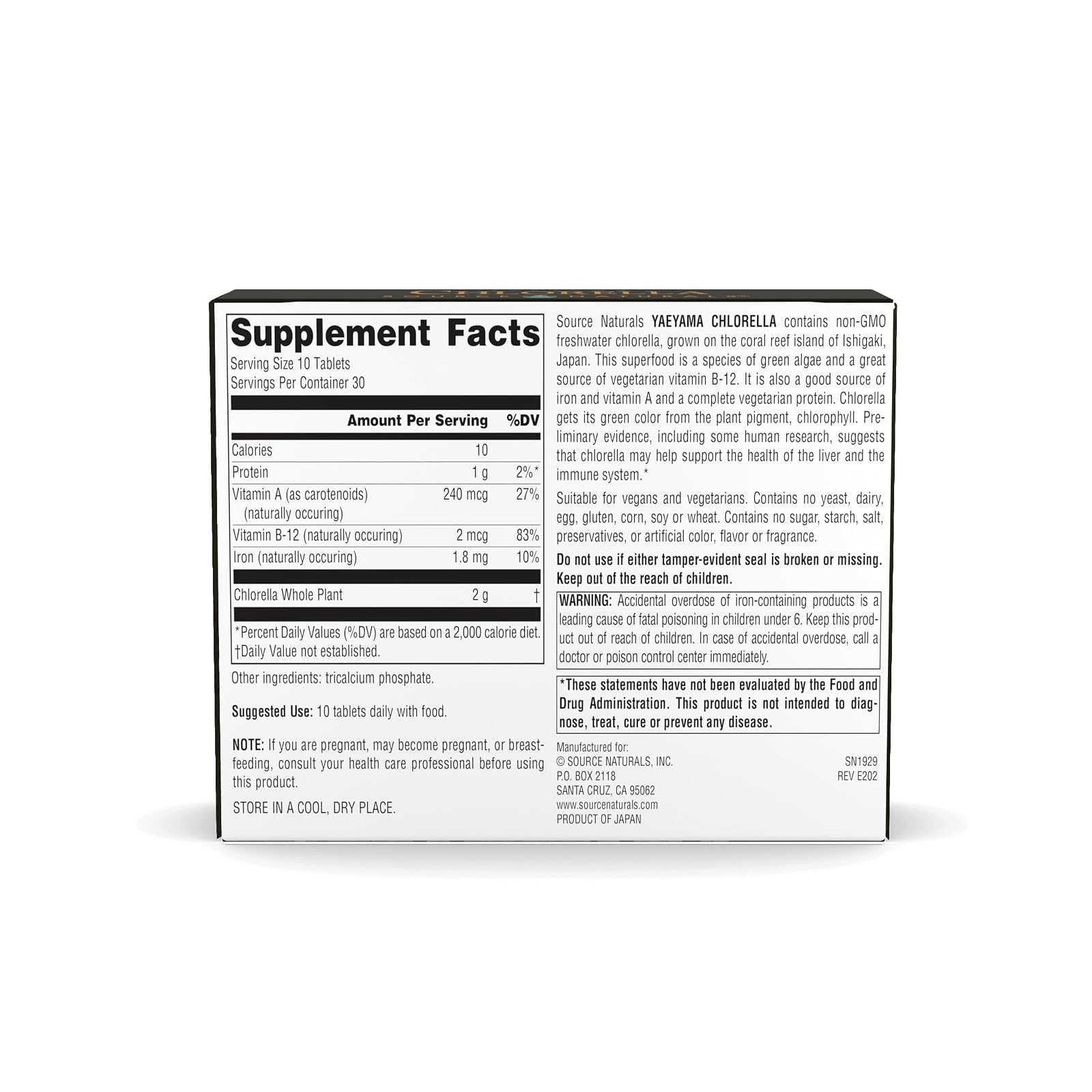 high-quality spirulina and chlorella