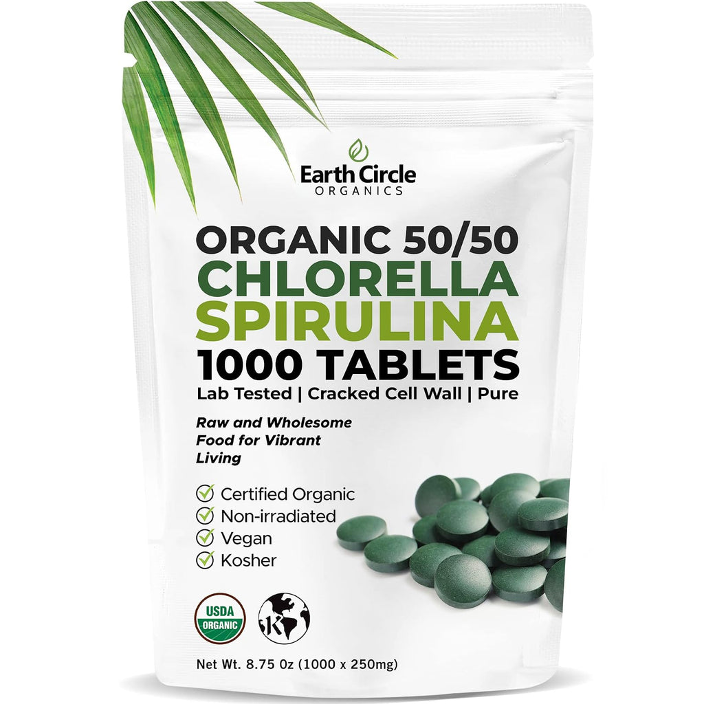 high-quality spirulina & chlorella tablets