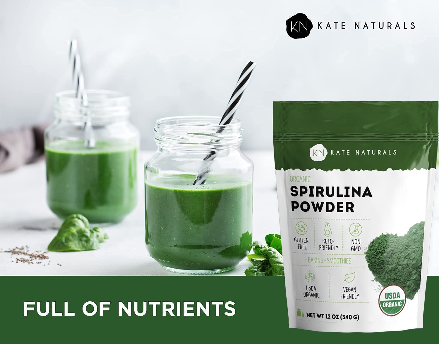 high-quality spirulina powder supplement