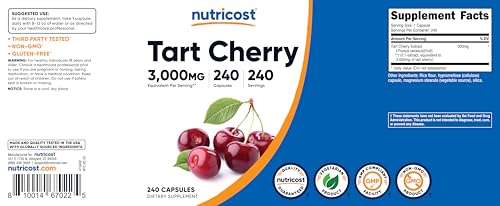 High-quality tart cherry dietary supplement
