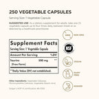high-quality taurine 500 mg capsules