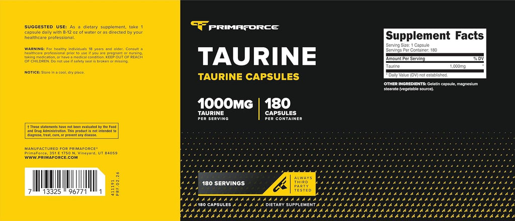 High-quality taurine for daily wellness